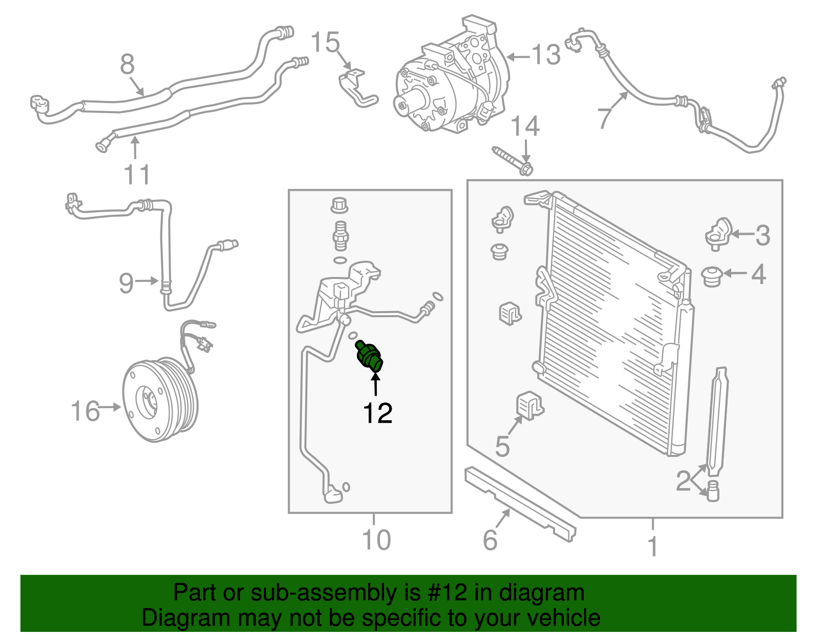 2005-2020 Toyota 2005-2020 Toyota - Pressure Switch 88645-04060 ...
