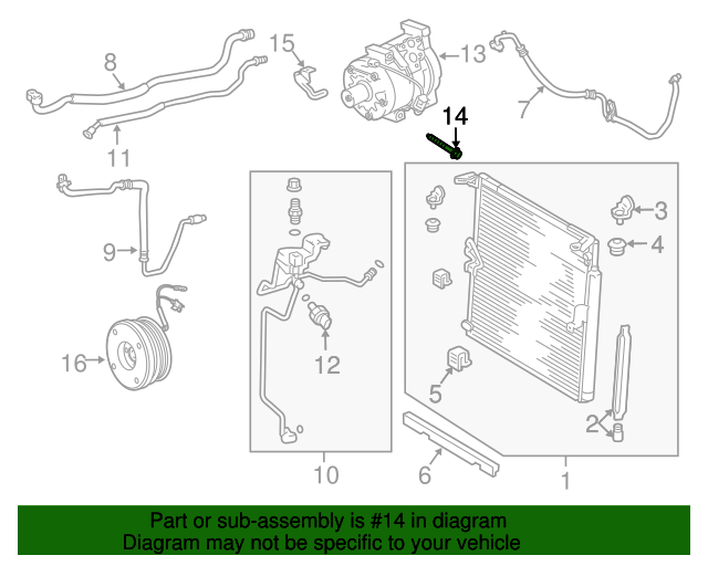 2021-2024 Toyota 4Runner Compressor 88320-35780 | Toyota Parts Center