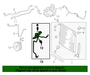 2010-2017 Toyota 4Runner 2010-2017 Toyota 4Runner - AC Line 88710-35750 ...
