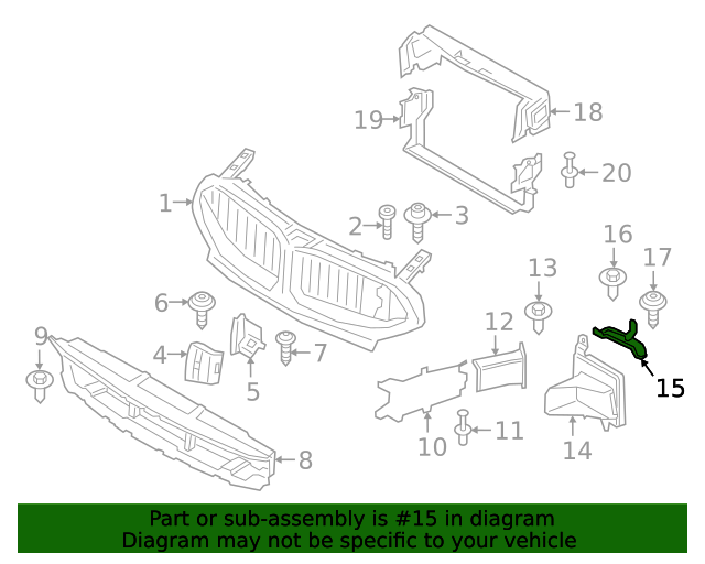 51647357220 - 2017-2024 BMW Bracket (51-64-7-357-220) | BMW of South ...