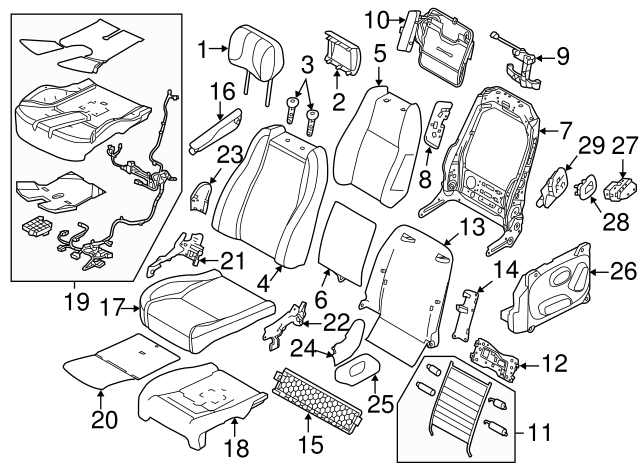 Genuine OEM Headrest Bezel Part# LR041248 Fits 2013-2016 Land Rover: Up ...