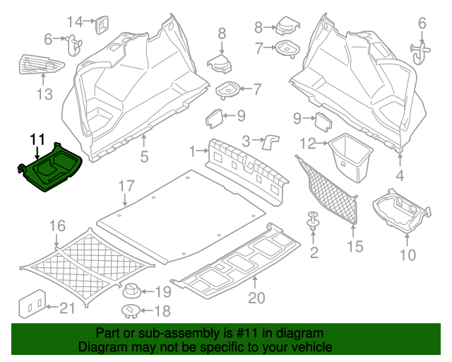 Genuine BMW 51-47-7-295-949 | Lower Support | FREE Shipping on Most ...