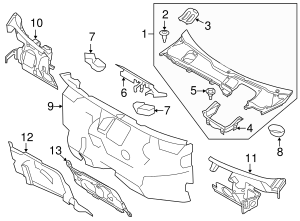 Genuine Insulator for 2012-2013 Land Rover Range Rover Evoque | Land ...