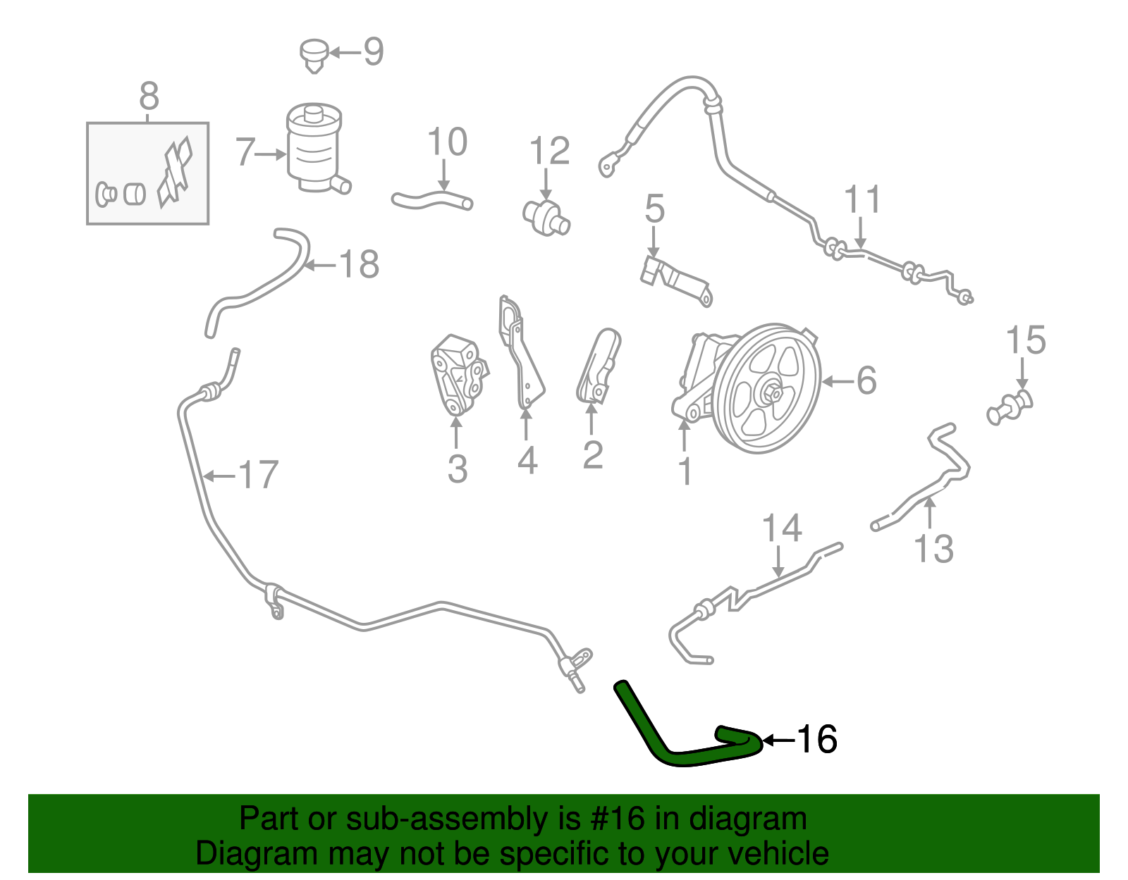 53732-TK8-A01 - 2011-2017 Honda Odyssey - Hose Oil Cooler | Genuine ...