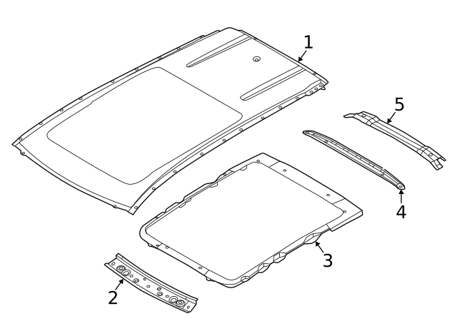 G3230-6RRMA - Rear Header 2021-2024 Nissan Rogue | Nissan Parts ...