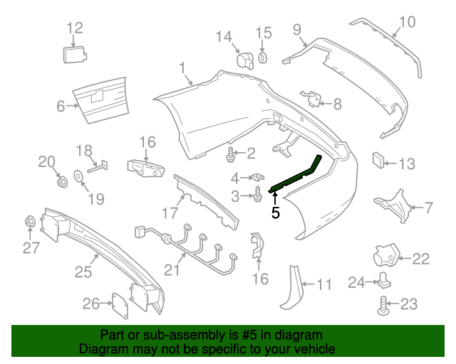 207-885-08-21 - Side Retainer 2010-2017 Mercedes-Benz | AutoNationParts.com