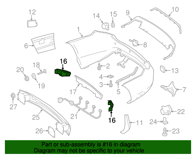 2014-2017 Mercedes-Benz Bumper Impact Absorber 207-880-03-03 | MB OEM Parts