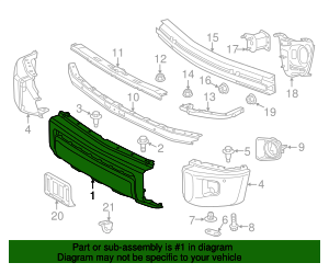 2014-2021 Toyota Tundra Bumper Face Bar (Front) 53911-0C050 | Toyota ...