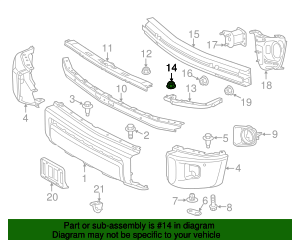 90179-06007 - Side Bracket Nut - 1998-2018 Toyota | OEM Genuine Parts