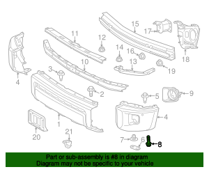 90119-A0281 - End Cap Bolt - 2014-2023 Toyota | OEM Genuine Toyota Parts