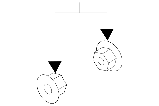 W720216-S442 - Lower Control Arm Nut 2019-2024 Ford | Ford Parts Direct