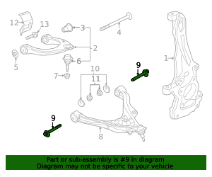 2021-2023 Ford Bronco Lower Control Arm Adjust Bolt W720555-S439 | OEM ...