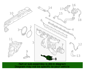 11657934389 - 2019-2023 BMW By-Pass Control Valve (11-65-7-934-389 ...