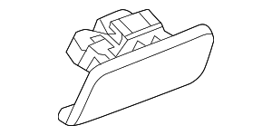 95258549 - Black Instrument Panel Compartment Door Handle 2013-2022 GM ...