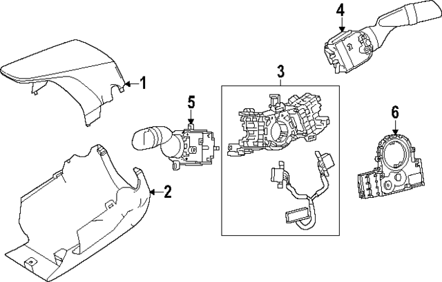 2023-2024 Subaru Solterra Wiper Switch 8465233620 | Subaru Parts Store