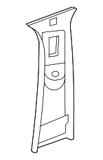 253-690-45-00-9F93 - Upper Center Pillar Trim 2017-2020 Mercedes-Benz ...