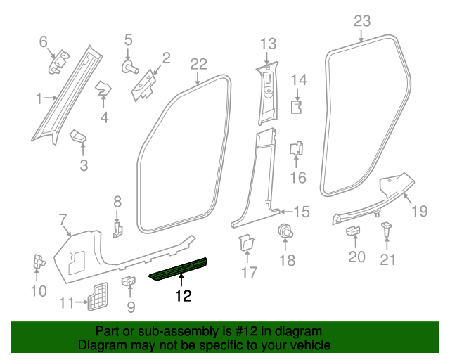 205-680-28-12 - Front Sill Plate 2019-2022 Mercedes-Benz | Mercedes ...