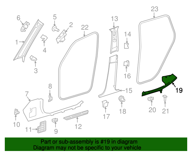 253-686-02-00-9051 - Door Sill Plate 2016-2023 Mercedes-Benz ...