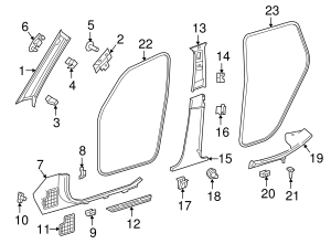 253-686-02-00-9051 - Door Sill Plate 2016-2023 Mercedes-Benz ...
