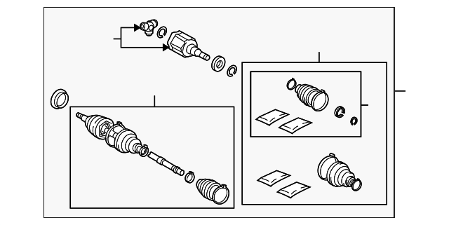 2005-2020 Toyota Tacoma CV Axle (Left, Right, Front) 43430-04071 ...