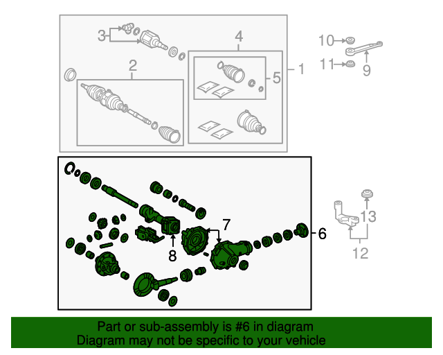 Toyota 2005-2015 Toyota Differential Carrier 41110-35A11 | Toyota Parts