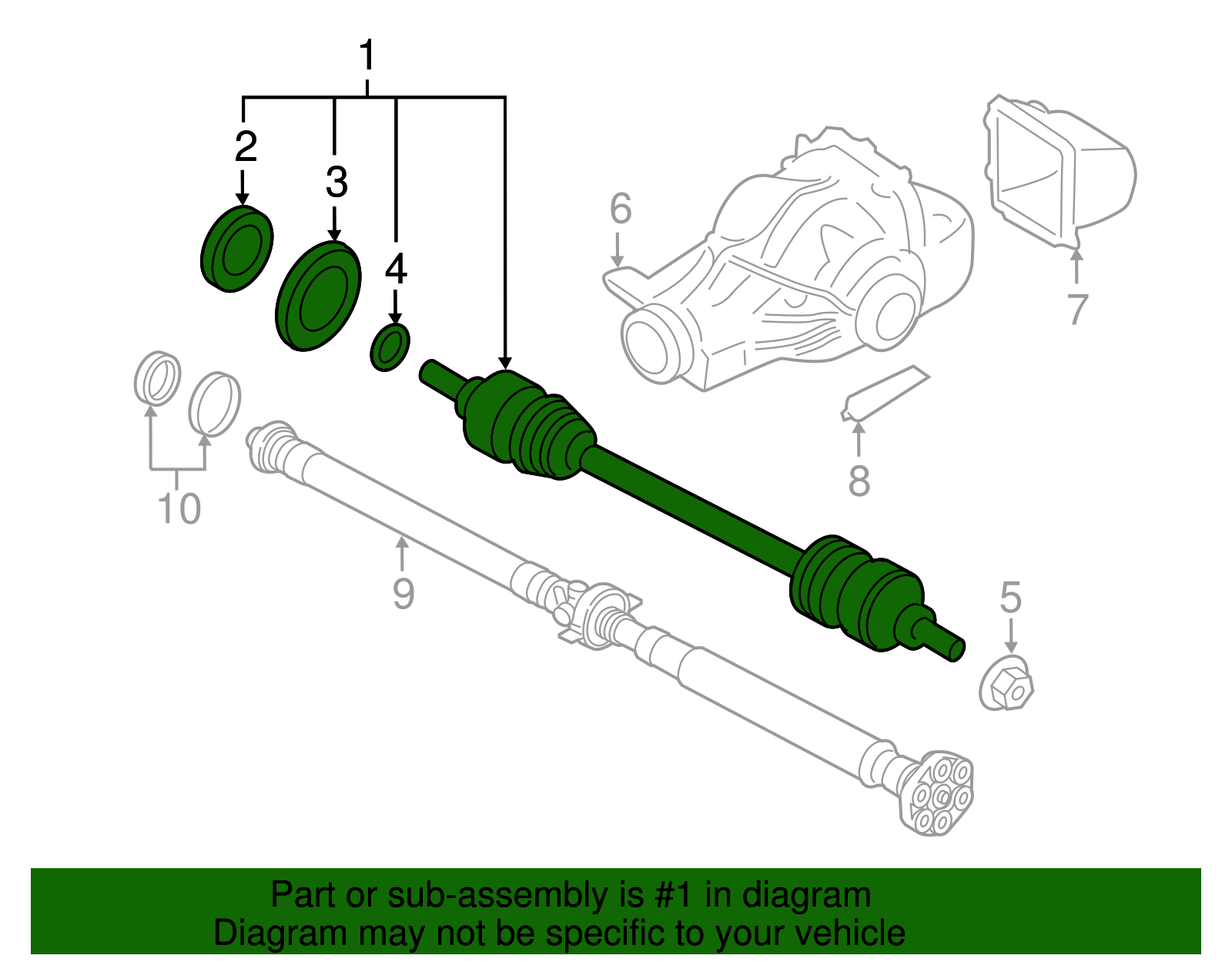 33-20-7-598-042 - 2015-2017 BMW X3 - Axle Assembly | Buy BMW Parts Now