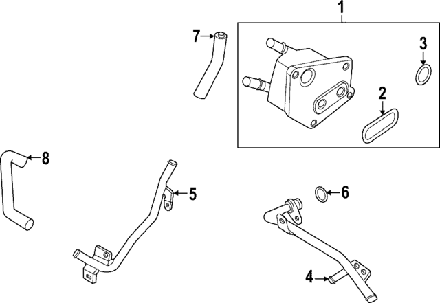 2022-2024 Nissan Rogue Water Pipe 14053-6RC0B | My Nissan Part