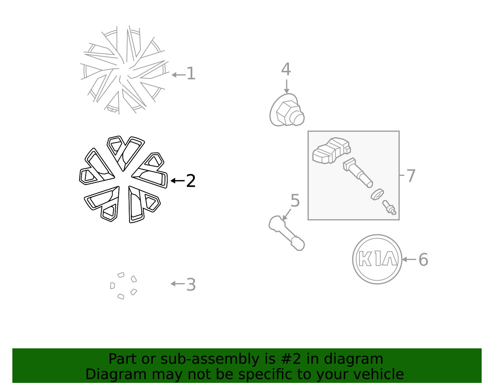 52910-P4610 - Wheel, Alloy 2024-2025 Kia Sorento | Kia.Parts Store