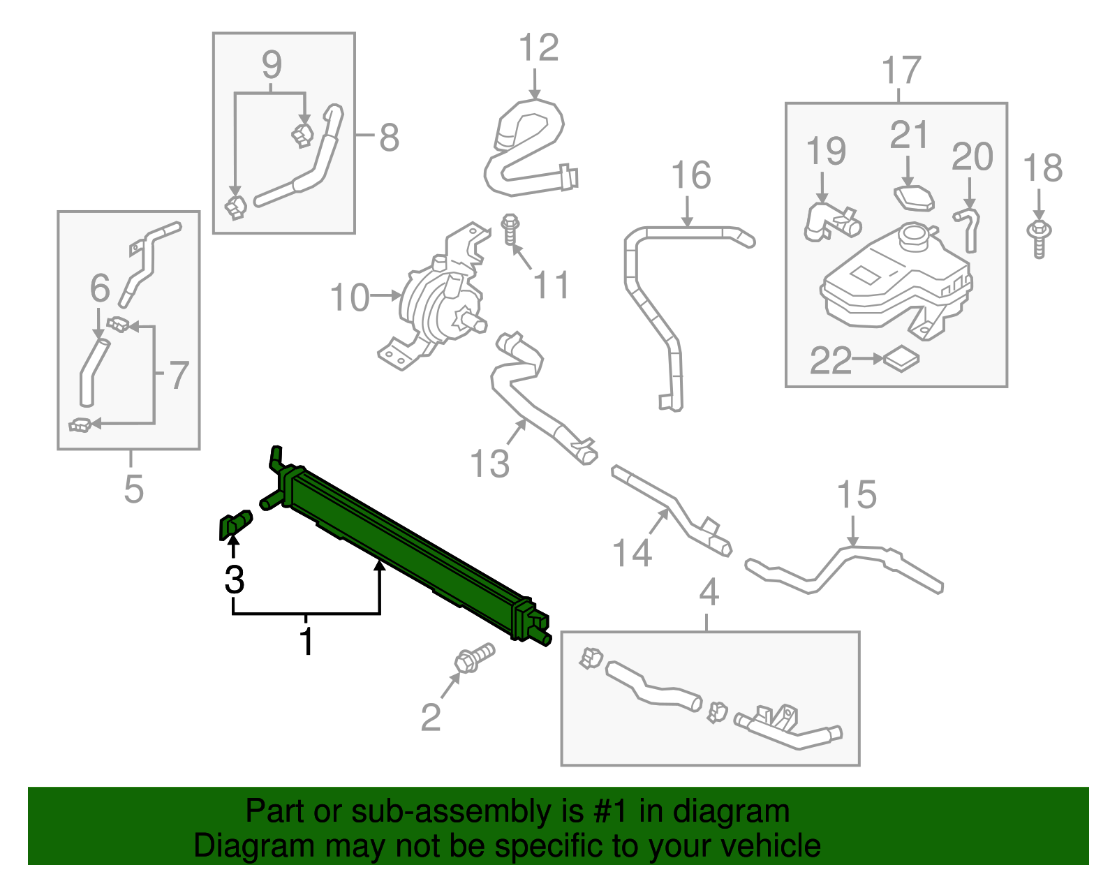 2017-2020 Kia Optima Inverter Cooler 25308-E6000 | TascaParts.com