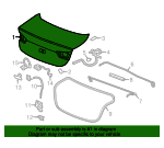 2016-2025 Chevrolet Malibu Lid (Replaces Part Number 84075221) 84538677 ...