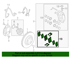2015-2017 Hyundai Brake Pads Front 58101-B1A20 | OEM Hyundai Parts