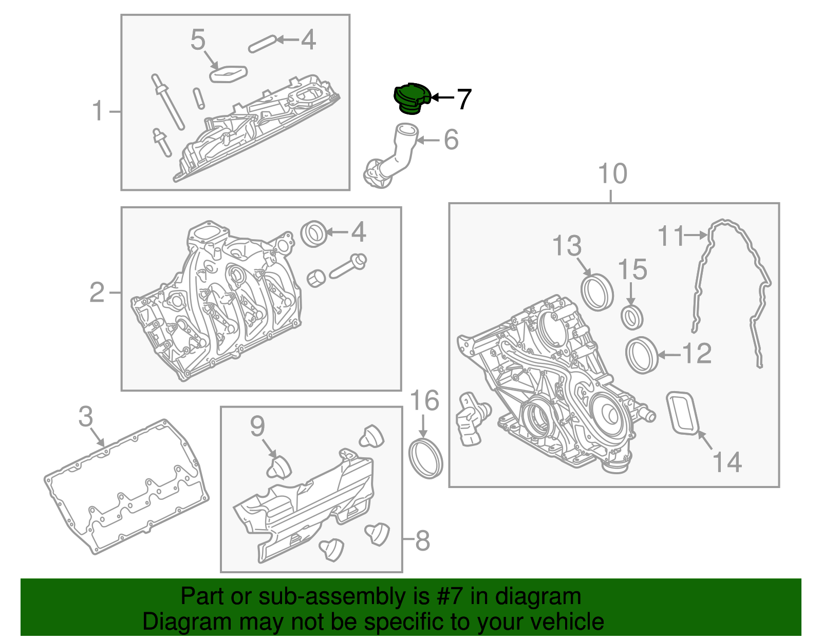 2011-2024 Ford Motorcraft™ Engine Oil Filler Cap EC-802 | TascaParts.com