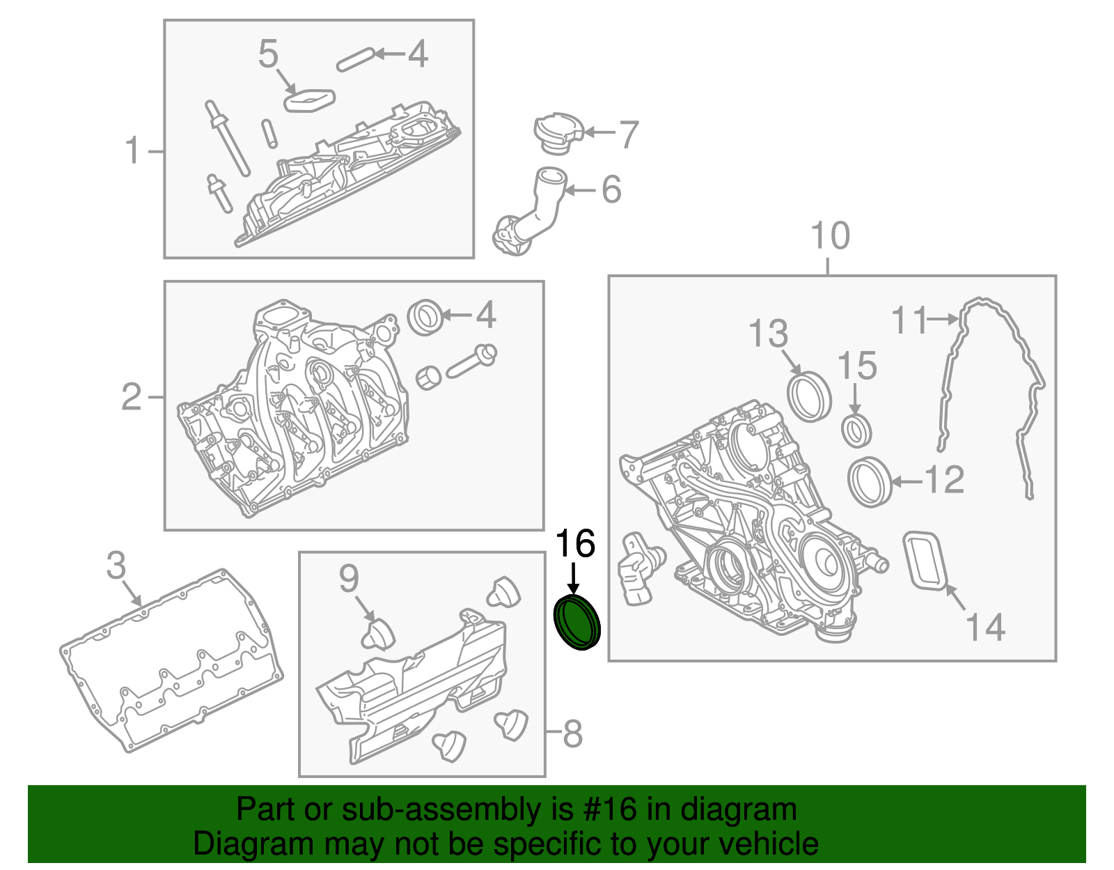 BC3Z-6700-A - Front Crank Seal 2011-2019 Ford | Ford Parts Direct