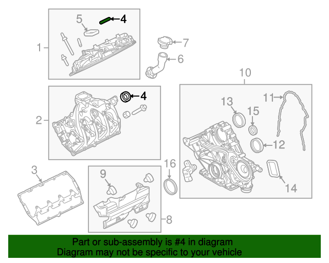 BC3Z-6C535-A - Valve Cover Seal 2011-2024 Ford | Ford Parts Direct