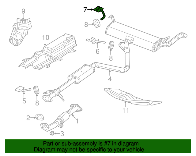 2013-2019 Mopar Exhaust System Hanger Bracket 68081286AC | TascaParts.com
