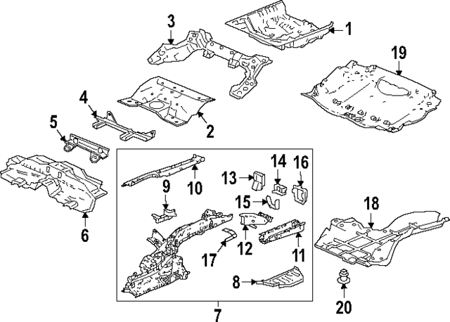 2023-2024 Honda Accord Spare Tire Panel 65550-30A-A00ZZ | OEM Parts Online