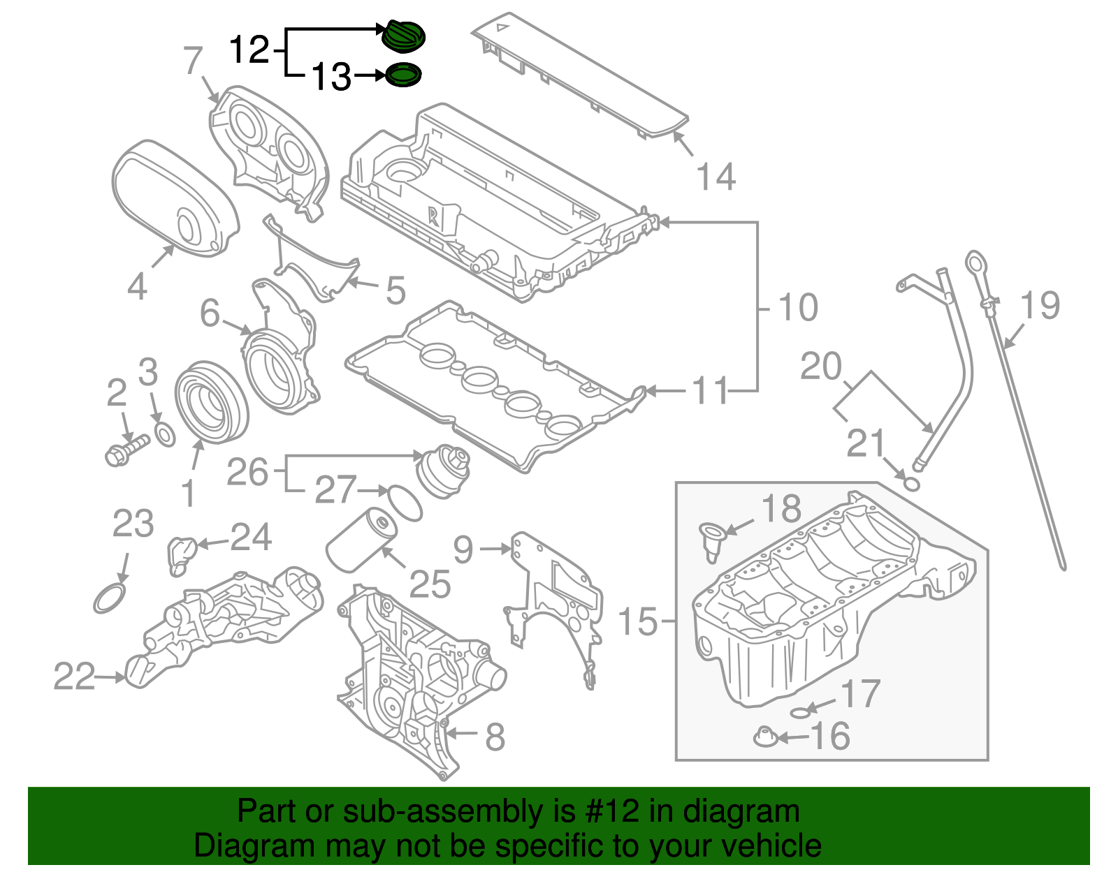 25192632 - Engine Oil Filler Cap 2009-2020 GM | GMPartsNow