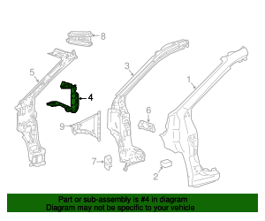 61104-0E060 - Front Reinforced 2016-2022 Lexus | AutoNationParts.com