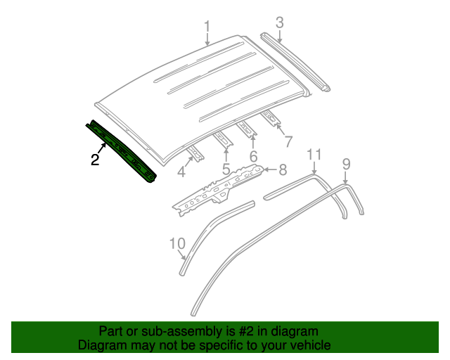 2001-2011 Mazda Tribute Windshield Header ZZCA-70-640 | MazdaParts.Online