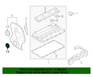 2015-2019 Ford Front Crank Seal 3S7Z-6700-B | OEM Parts Online