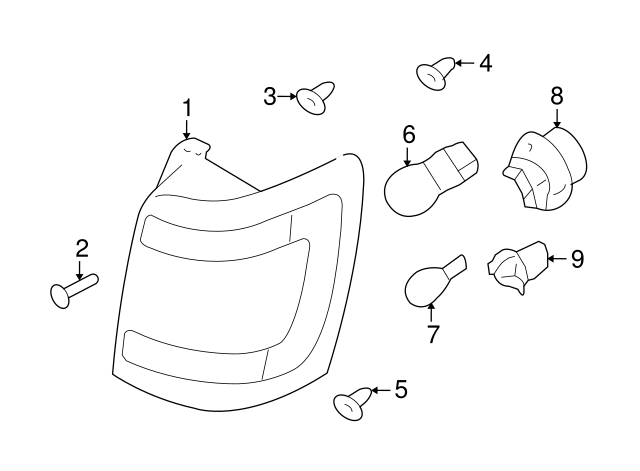 2005-2019 Ford Park Lamp Bulb 6E5Z-13466-AC | TascaParts.com