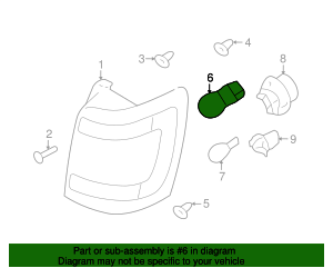 Genuine OEM Ford Part - Tail Lamp Bulb 6E5Z-13466-AC | Genuine OEM Ford ...