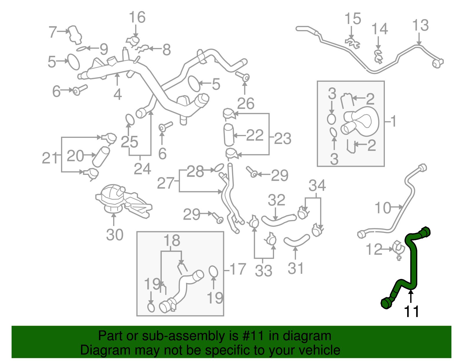 2008-2010 Audi Reservoir Hose 8K0-121-109-AA | OEM Parts Online