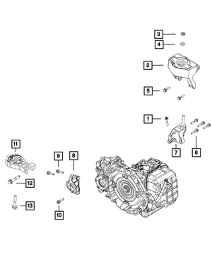 2014-2021 Ram Torque Strut Bracket 68157407AC | Mopar eStore