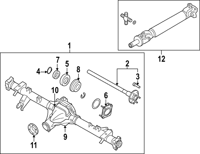 2024 Nissan Frontier Axle Assembly 43003-9BW0B | Temecula Nissan Parts
