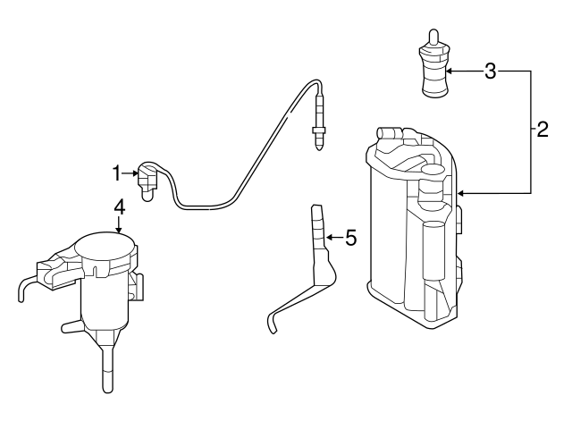 2015 Mercedes-Benz E 400 Oxygen Sensor 008-542-69-18 | AutoNationParts.com