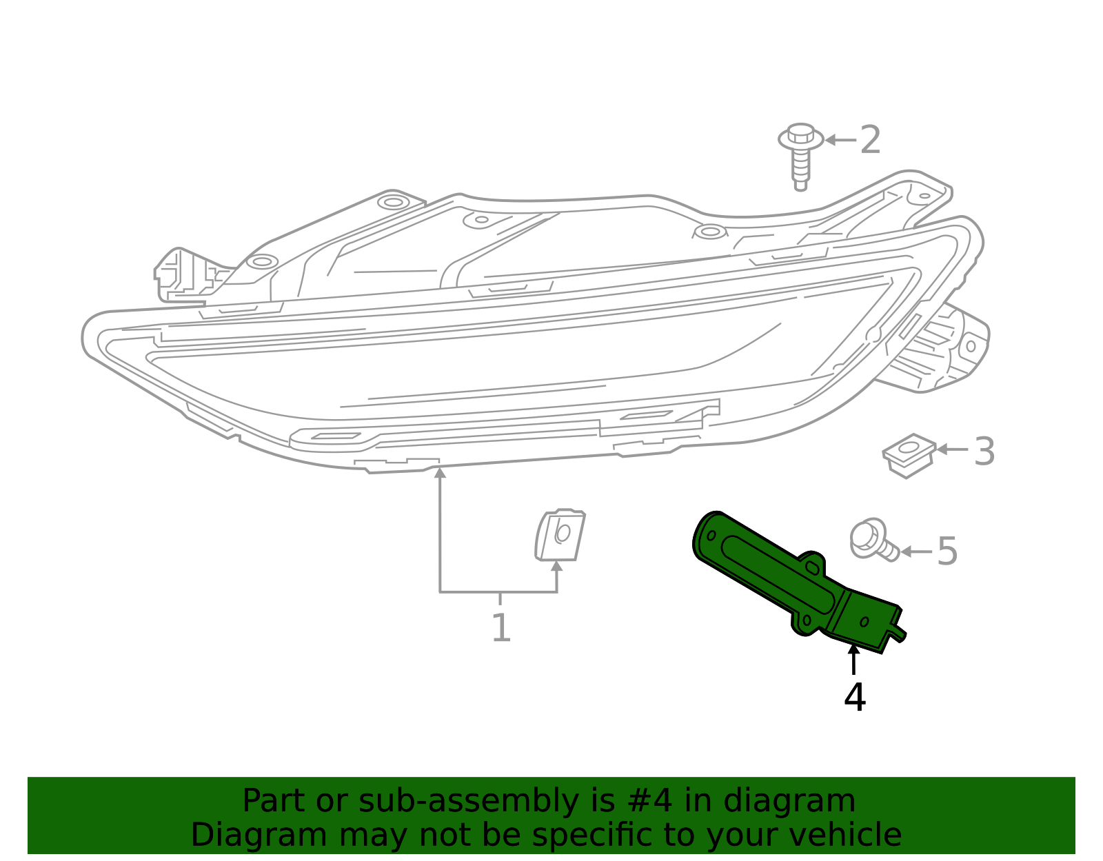 84126207 - Driver Side Headlamp Bracket 2019-2025 Chevrolet Blazer ...