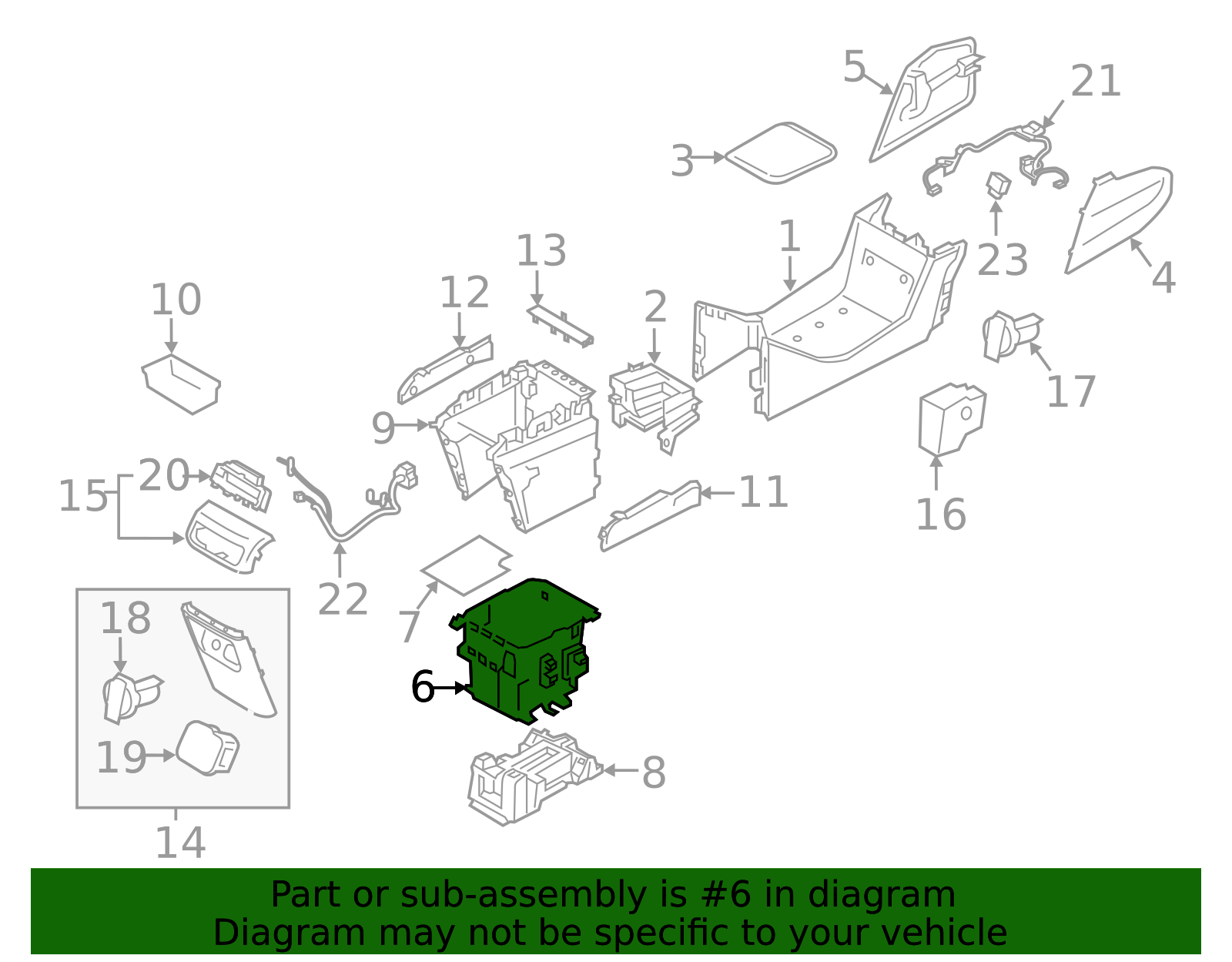 84680-S8AC0-CA - High-Quality Storage Compartment for 2023-2025 Hyundai ...