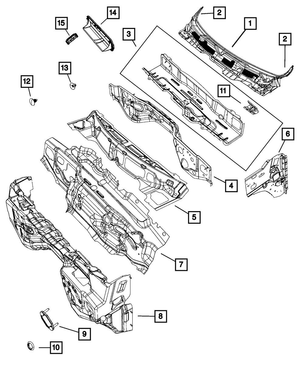 2019-2024 Ram Dash Panel Silencer 68525684AA | Mopar.com National eStore