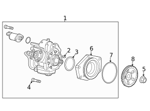 GM Part Number 12638504 | 2006-2022 GM Fuel Injection Pump Bracket Seal ...